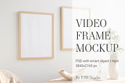 Video Photo 2 Frames Mockup 3x4 MP4, a Product Mockup by PawMockups