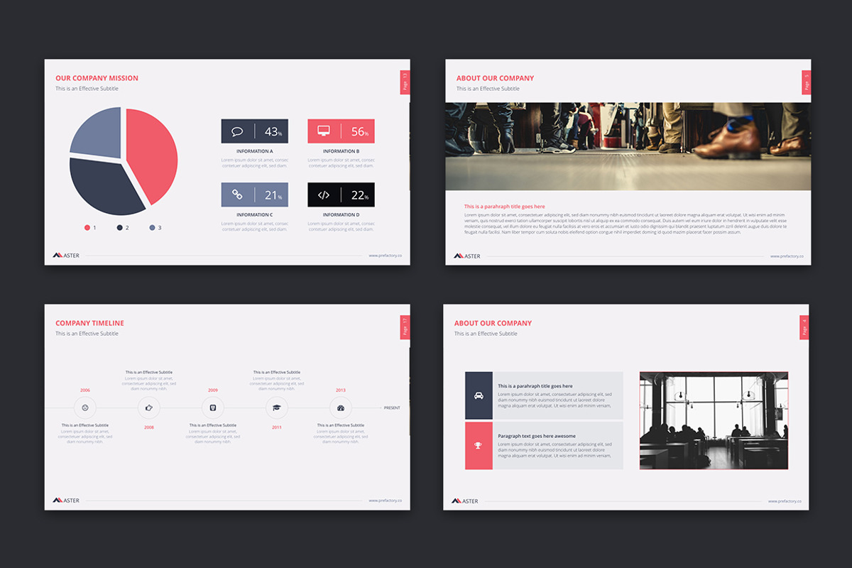 Master Powerpoint Template, a Presentation Template by PreFactory