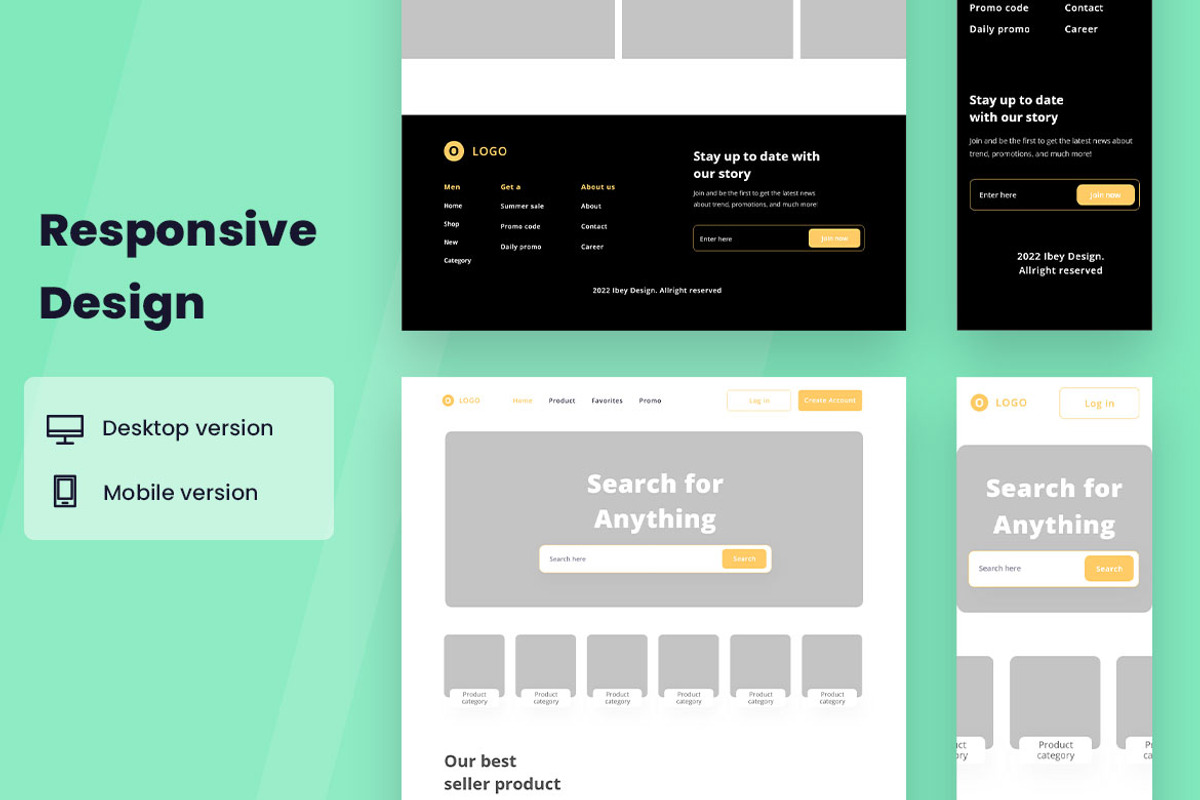 Marketplace Wireframe Website