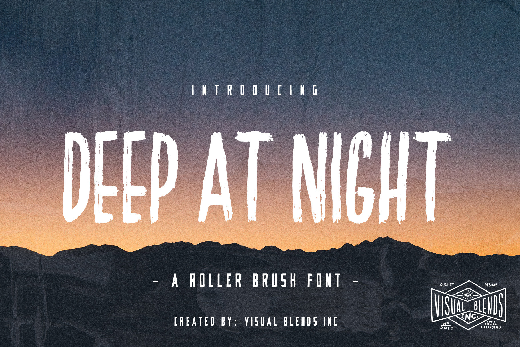 Deep At Night- Brush Font