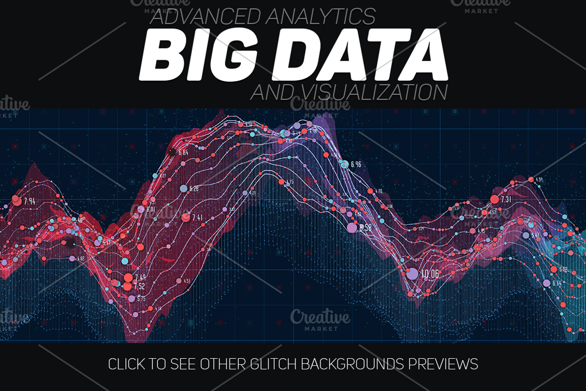 Big Data Abstract Backgrounds Part 2, an Object Graphic by GarryKillian