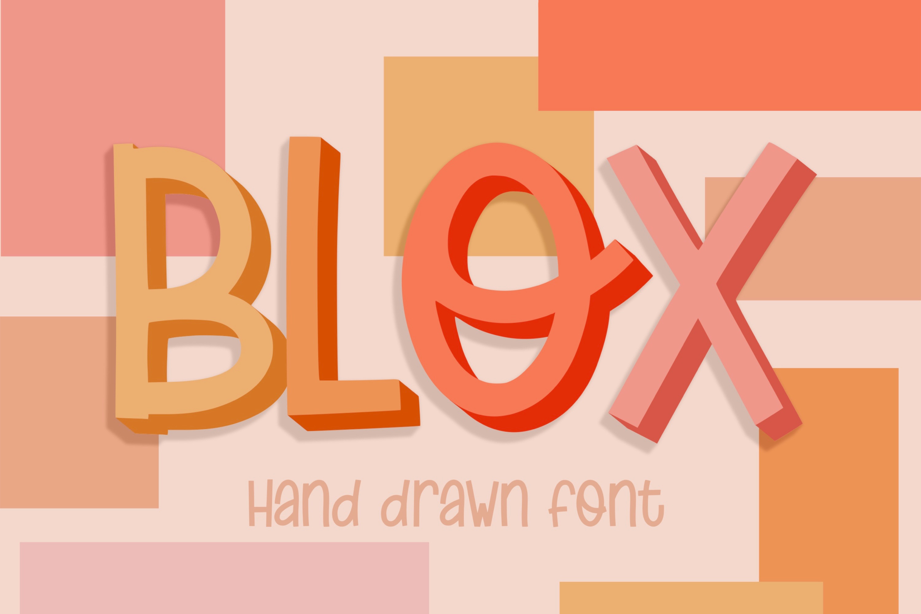 Blox Font, a Sans Serif Font by The Creative Bix