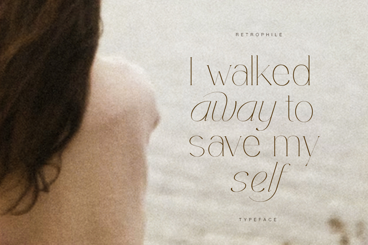 Retrophile - Elegant Light Serif, a Serif Font by Bale Type | Creative ...