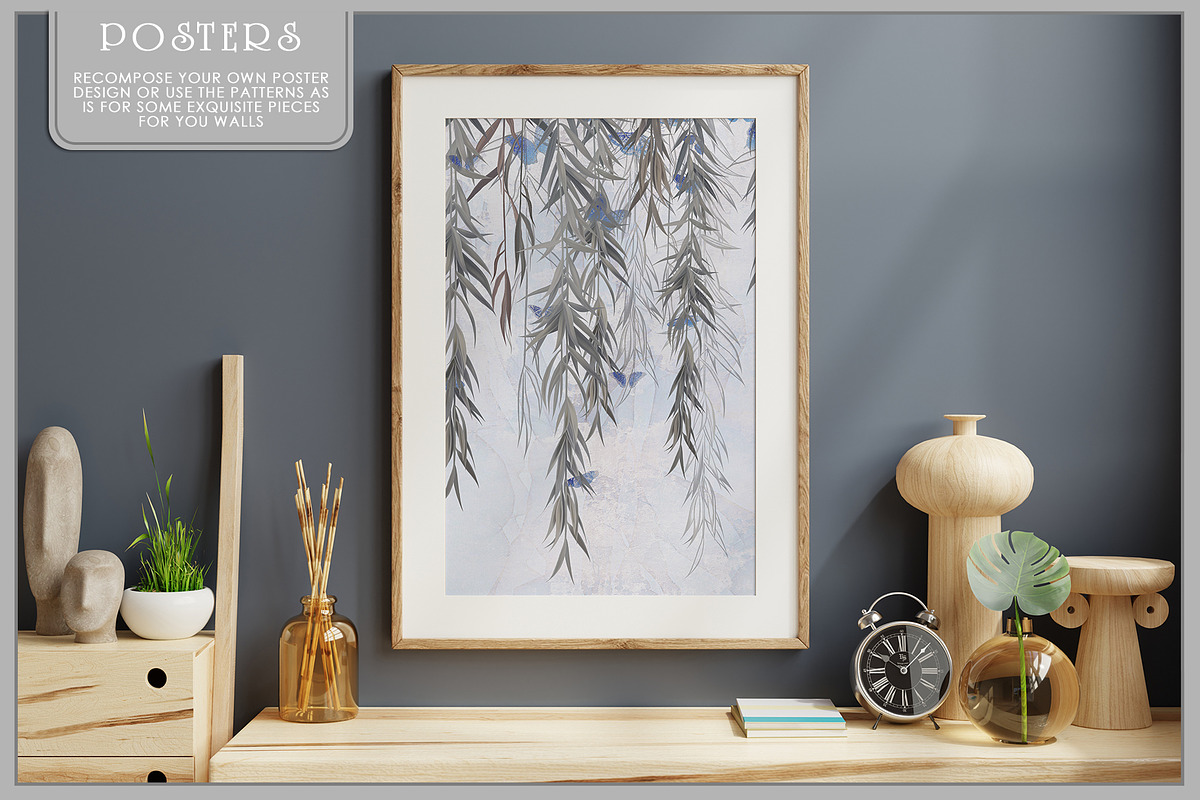 Fresco collection "Willow rain"