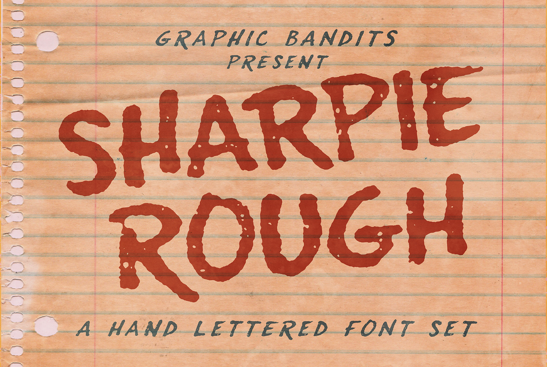 Sharpie Rough typeface, a Font by Graphic Bandits
