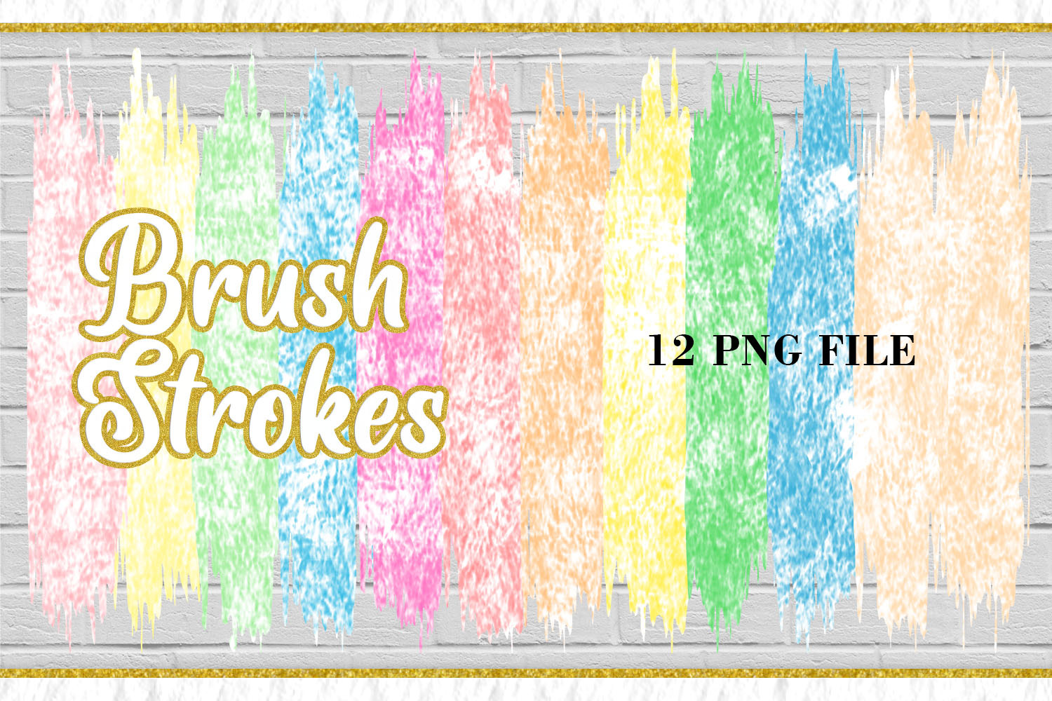 Brush Strokes watercolor texture, a Texture Graphic by Artnoy