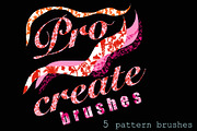 Procreate - 5 Pattern Brushes, a Brush Add-On by Pattern Garden ...