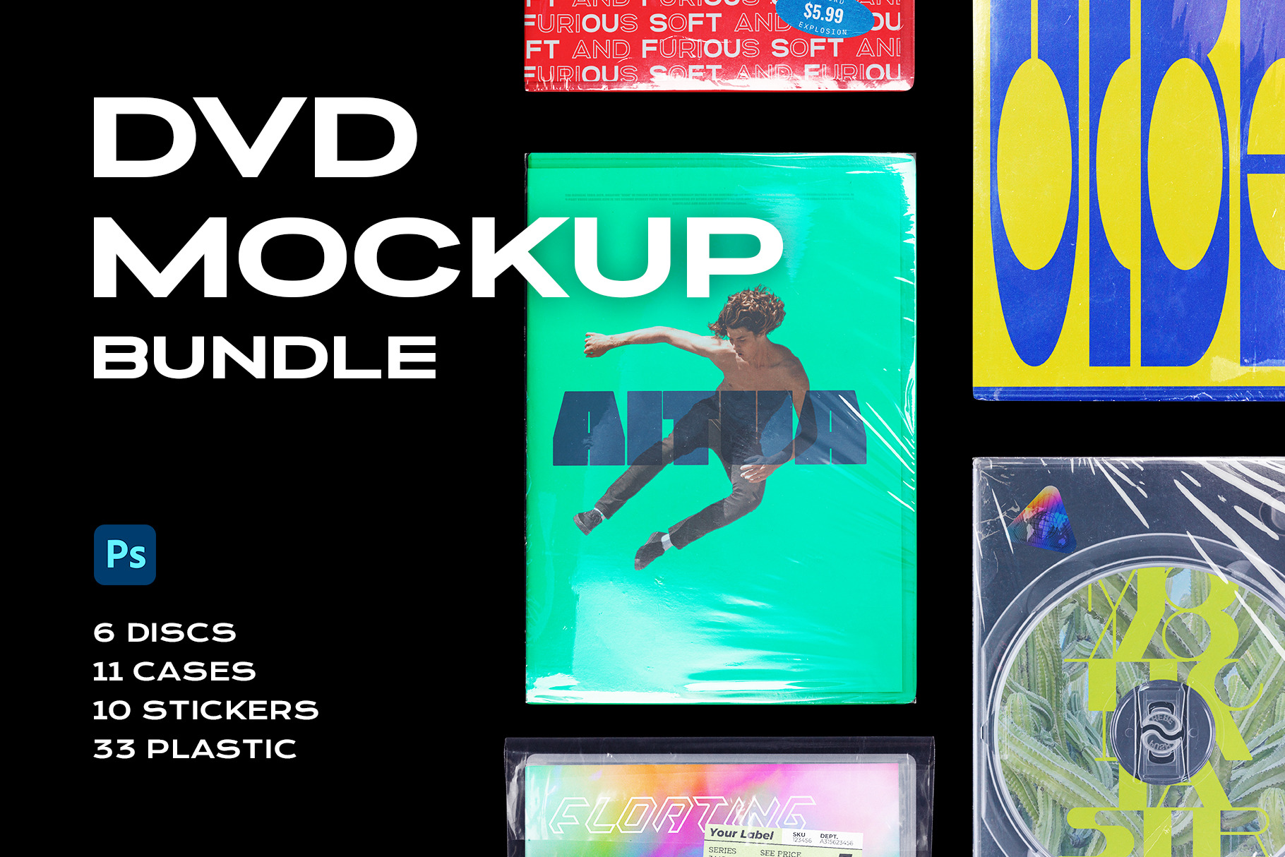 DVD Case Mockup Template Bundle Disc, a Product Mockup by PrintPixel