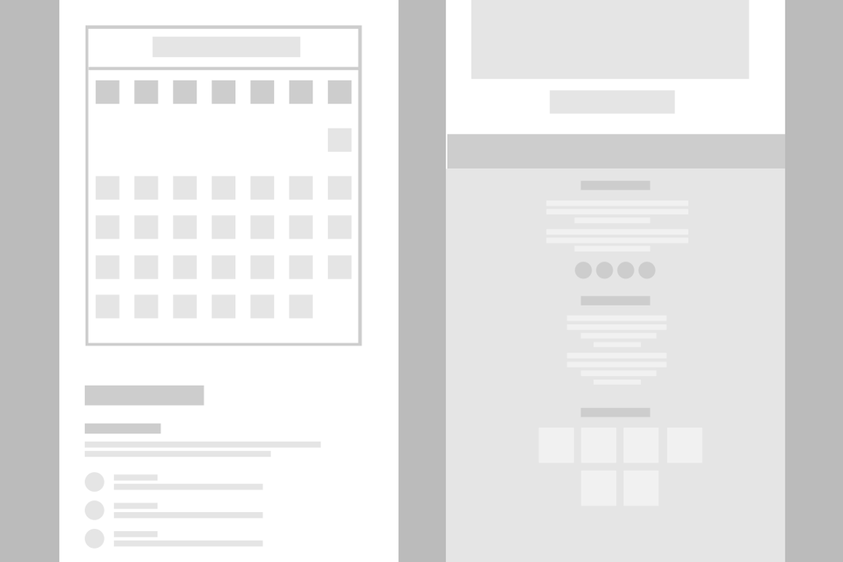 Mobile Wireframe Layout Mockup, an iPhone Mockup by Creative VIP