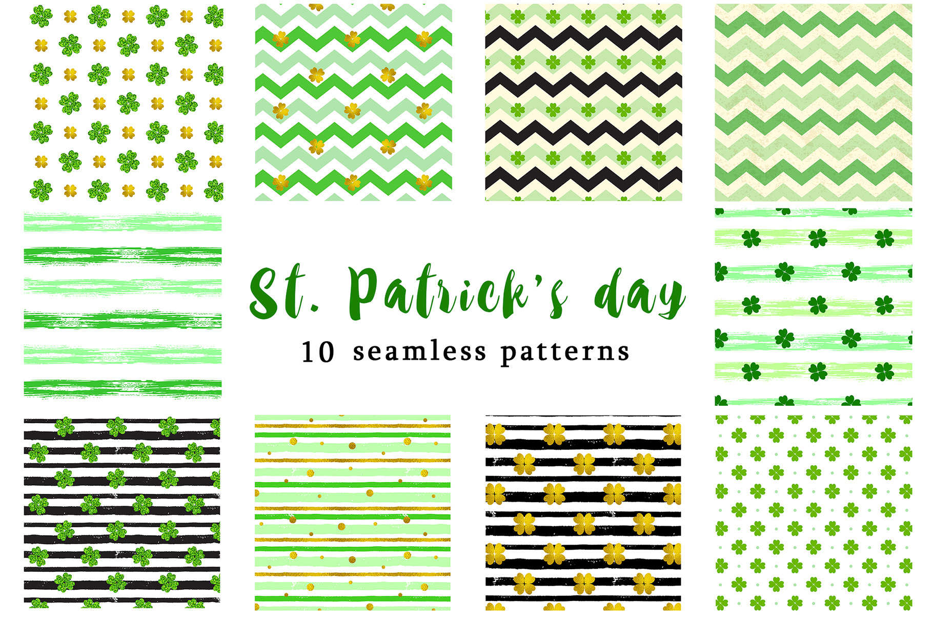 Patterns for St. Patrick's day, a Pattern Graphic by Artspace