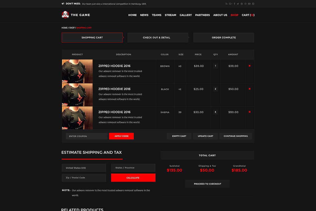 The Game - eSport PSD Gaming Templat, a Websites & App Template by Netbee