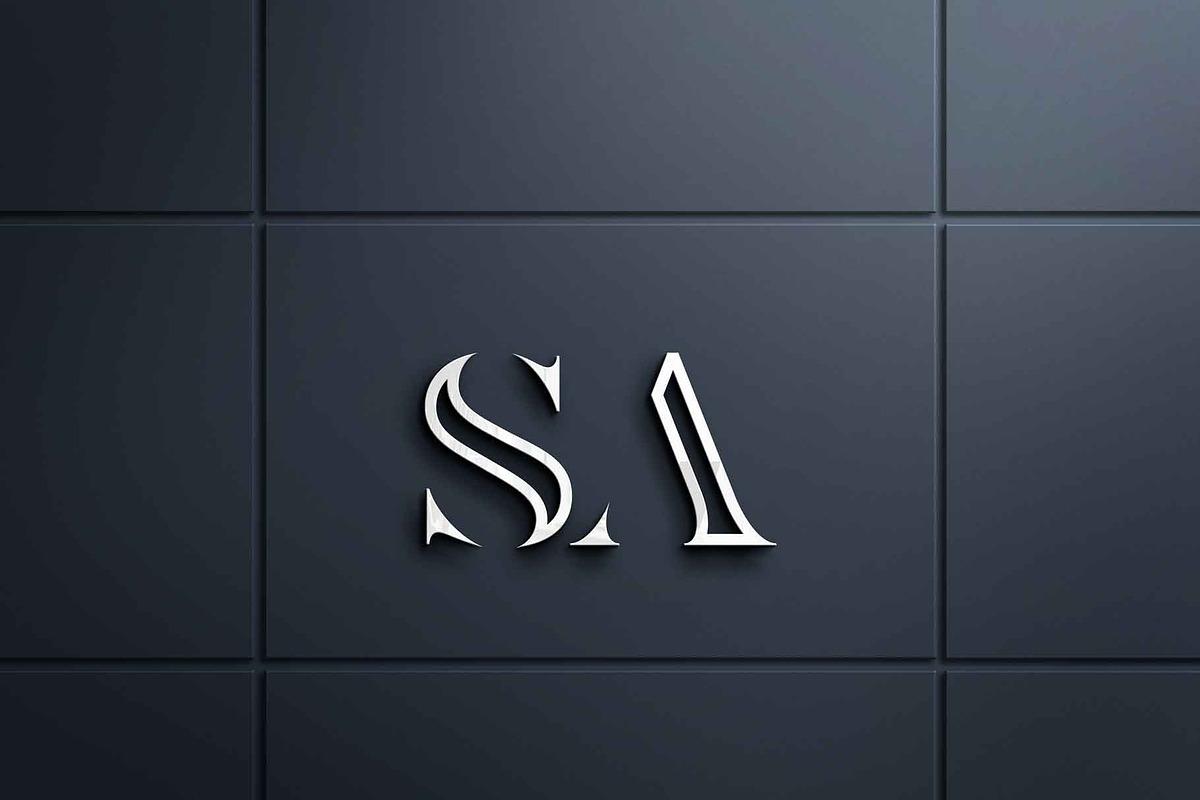 SA, AS Abstract logo design, a Branding & Logo Template by art_creater