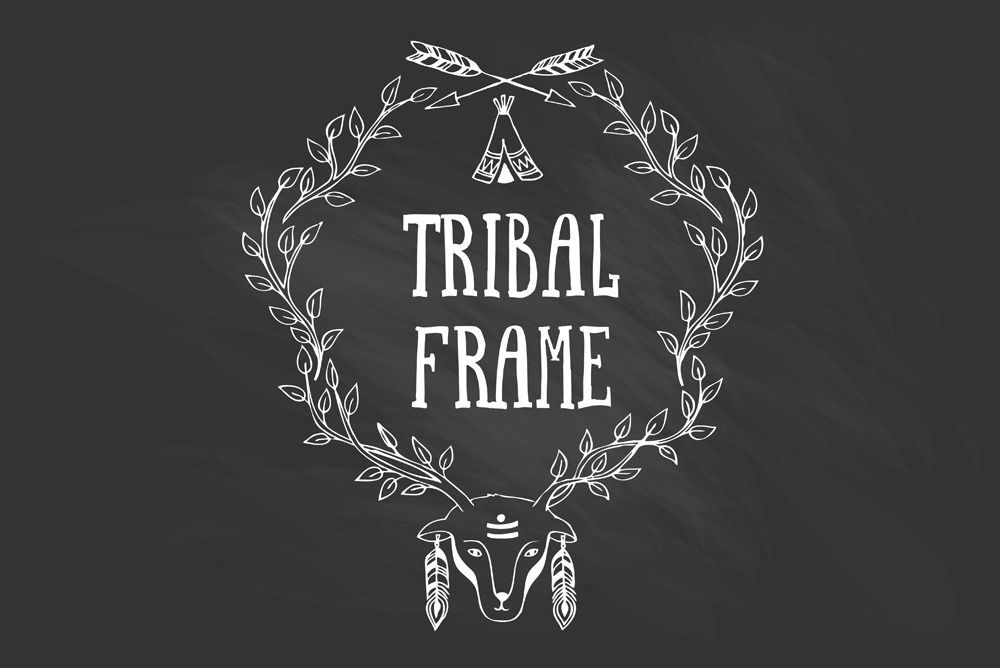 Collection of tribal frames, a Graphic by Alenkakarabanova