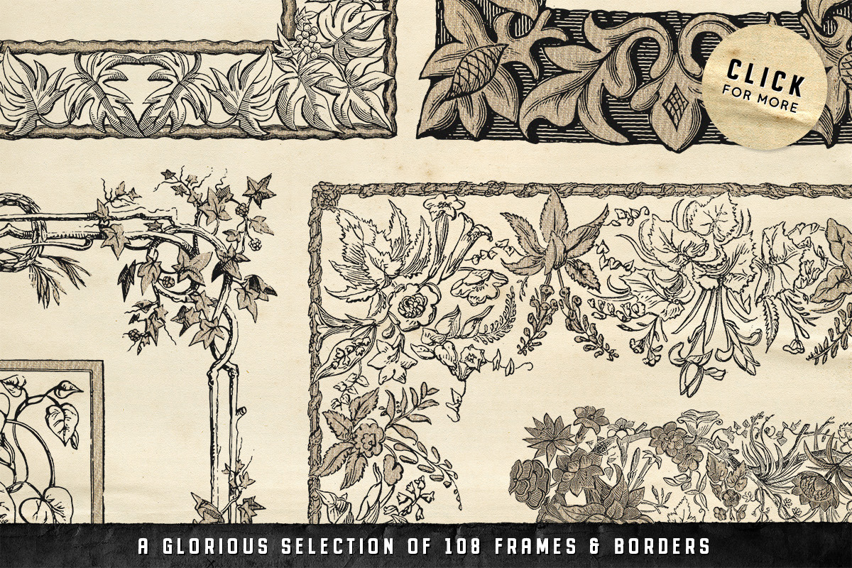 The Vintage Graphics Design Pack, a Decorative Illustration by Century ...