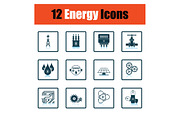 Energy icon set, an Icon by Pavel Vectors