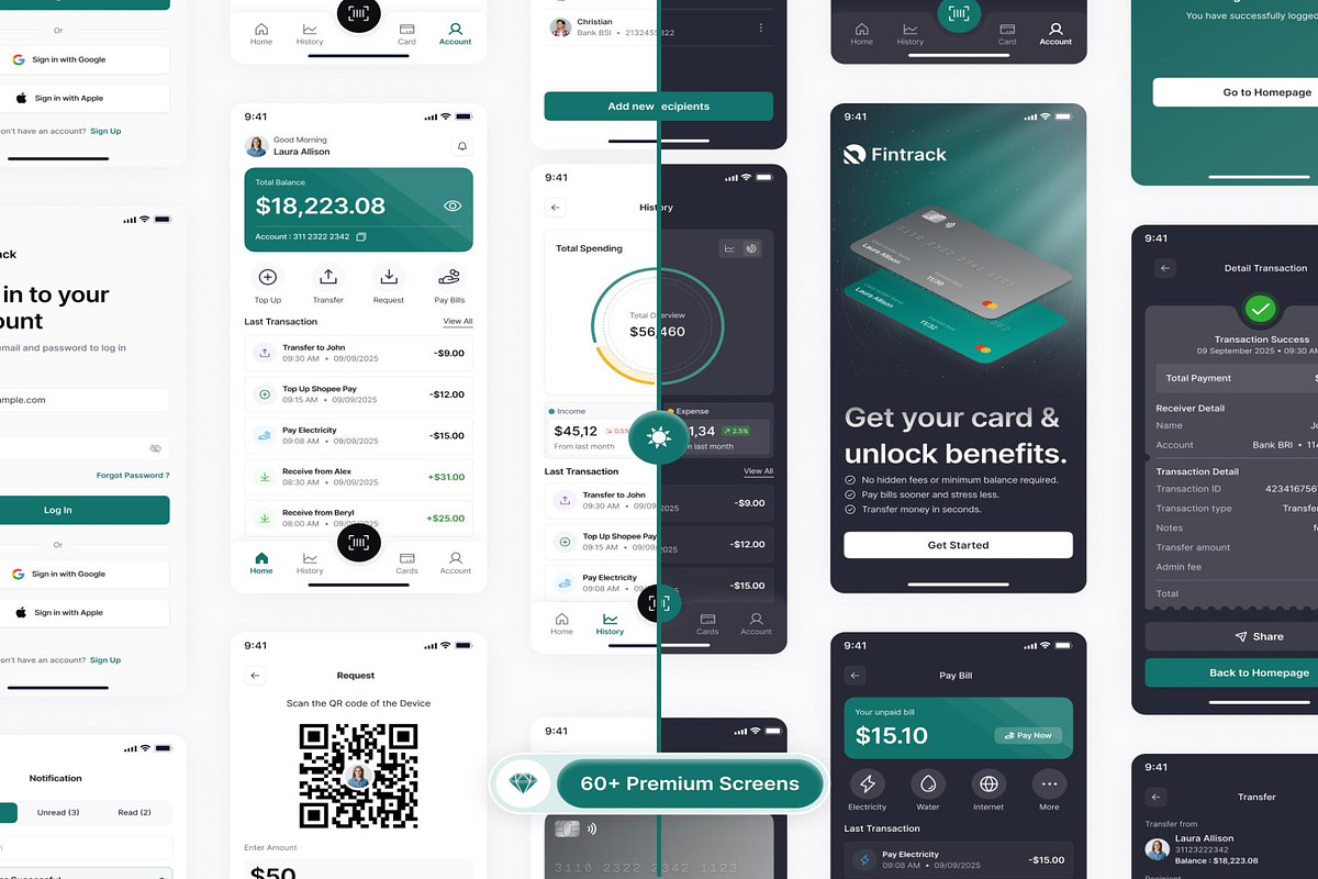 Fintrack - Fintech App UI Kit