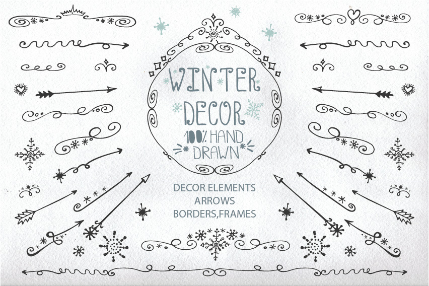 Doodle border,arrows,winter decor 1, an Object Graphic by Tatianakost49 ...