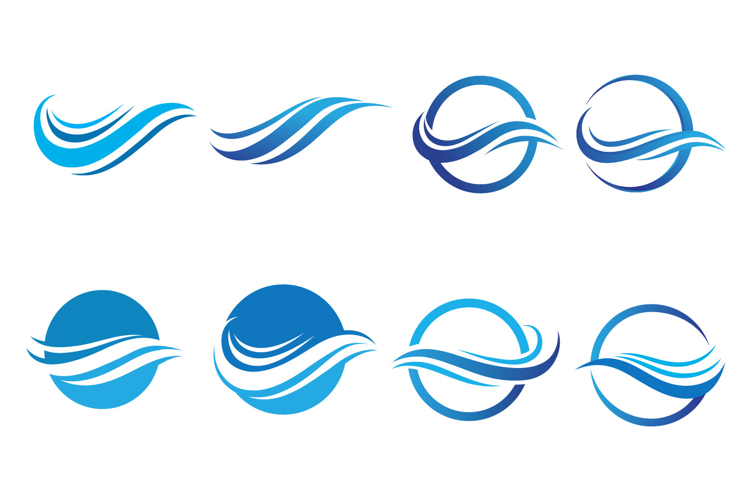 Wave logo and symbol template, a Branding & Logo Template by LOGOCREATIVE