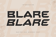 BLARE - Racing Car Modern Font