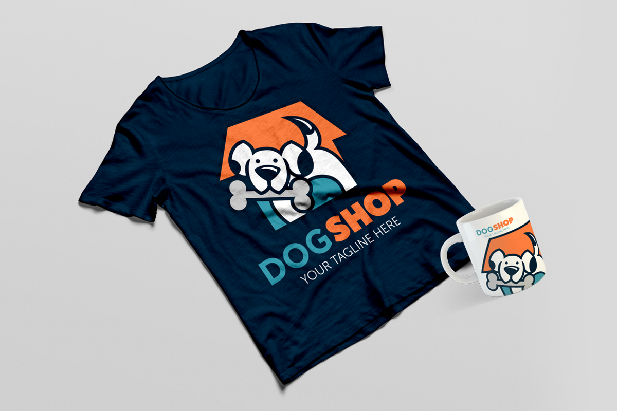 Dog Shop Logo, a Branding & Logo Template by 24b