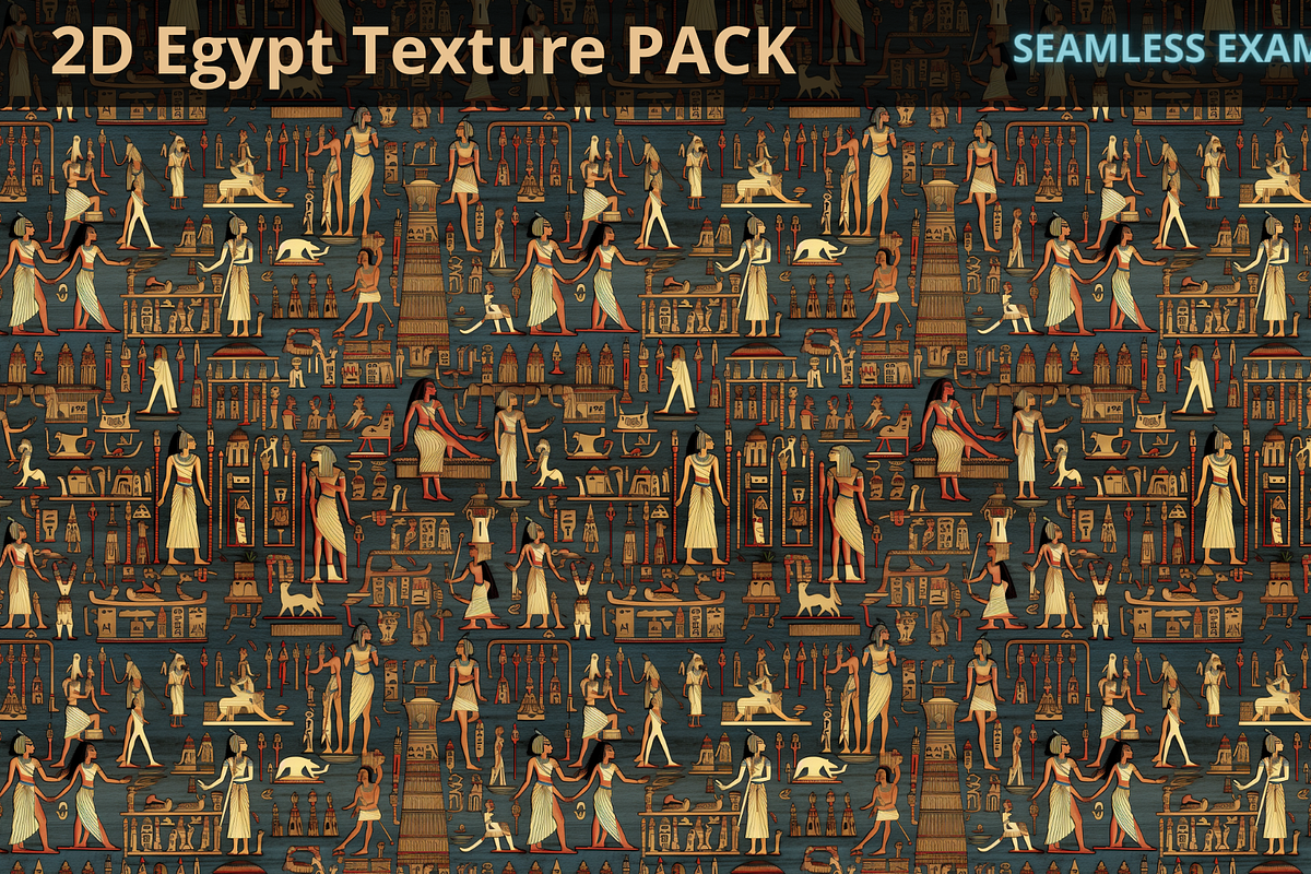 Egyptian texture: Seamless & Tileabl, a Texture Graphic by TwoBitsCompany