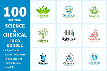 Science and Research Lab Logo 55, a Branding & Logo Template by denayunebgt