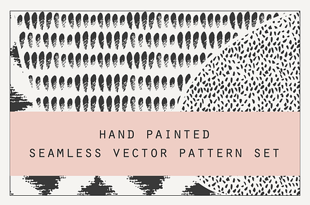Hand Painted Vector Pattern Set, a Pattern Graphic by Feralchildrenlab