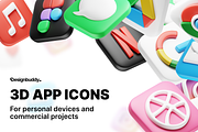 Clayio 3D app icon set by Designbuddy