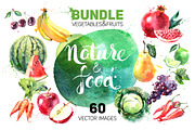 Watercolor Vector Bundle | Food Illustrations ~ Creative Market