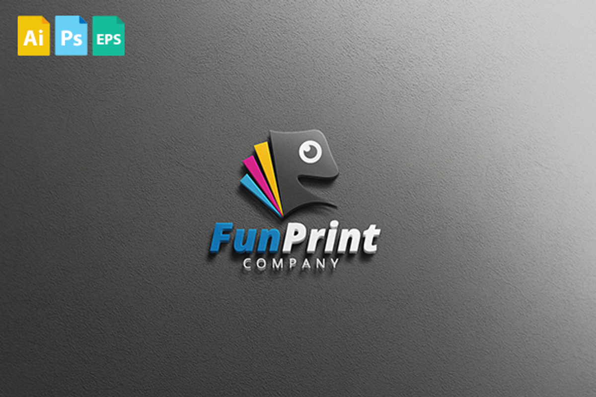 FunPrint Logo, a Branding & Logo Template by Schneider Design Store