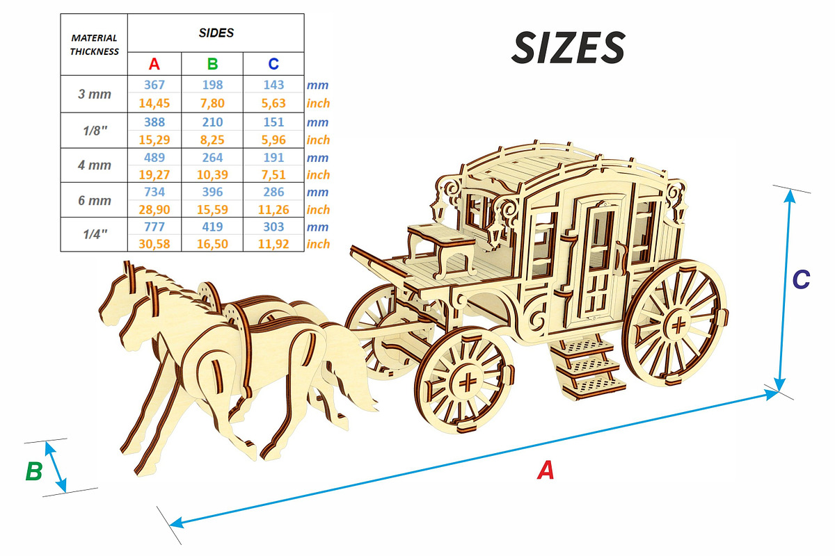 Carriage - Laser Cut File