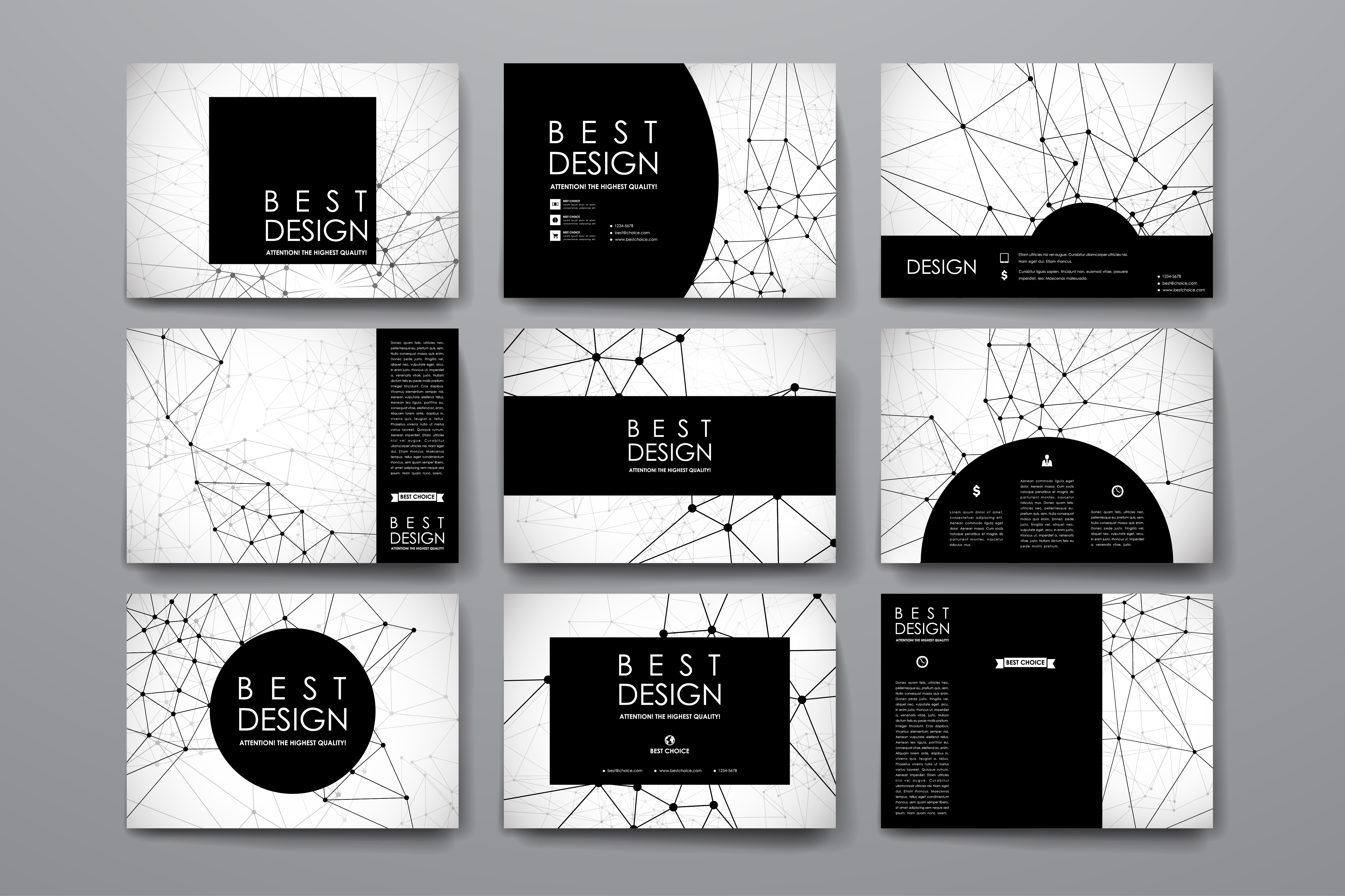 Molecular Structure card templates, a Card Template by Palau