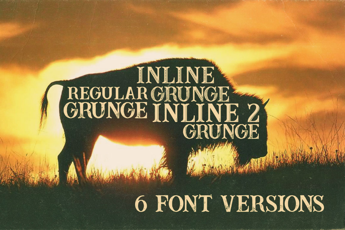 Buffalo Typeface, a Serif Font by Cruzine