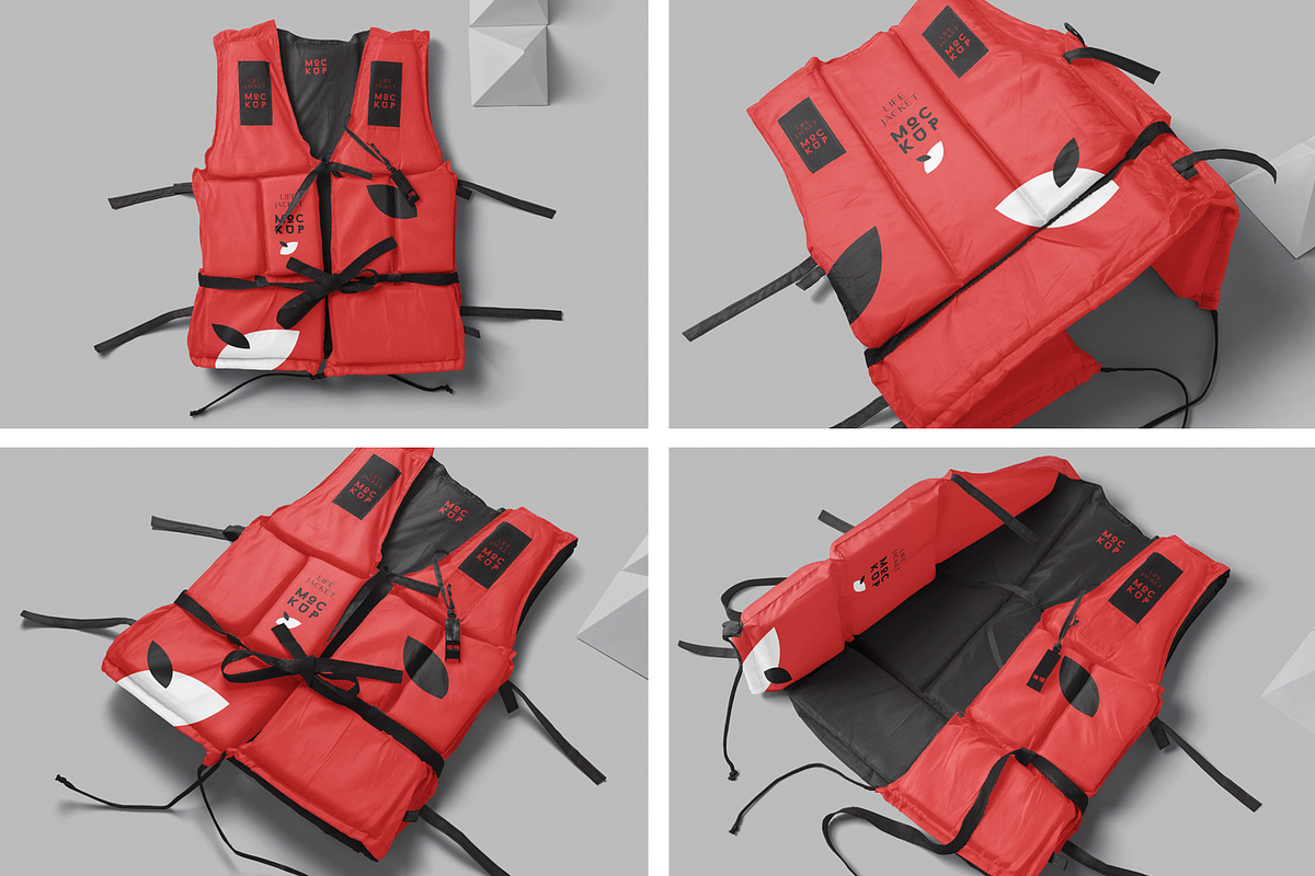 Life Jacket Mockups, a Hoody Mockup by DesignNeutrons