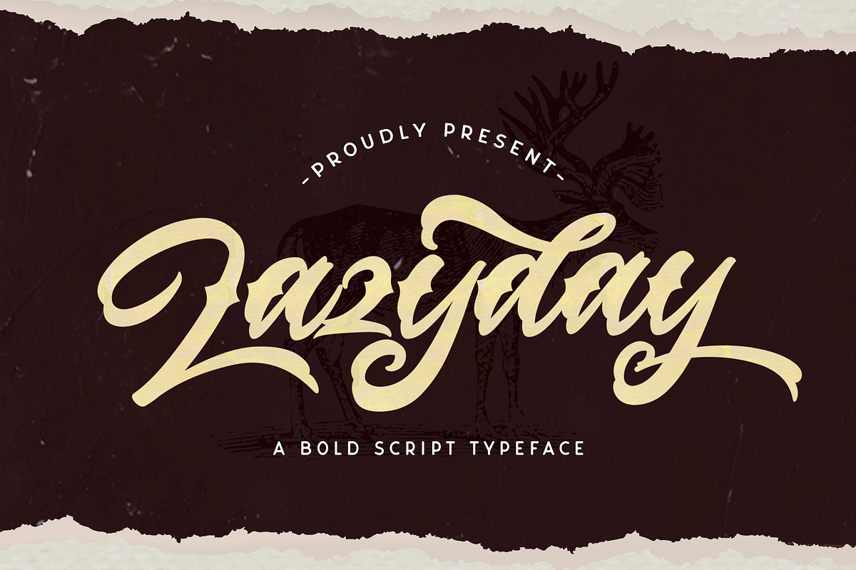 Lazyday - Bold Script Font, a Script Font by StringLabs