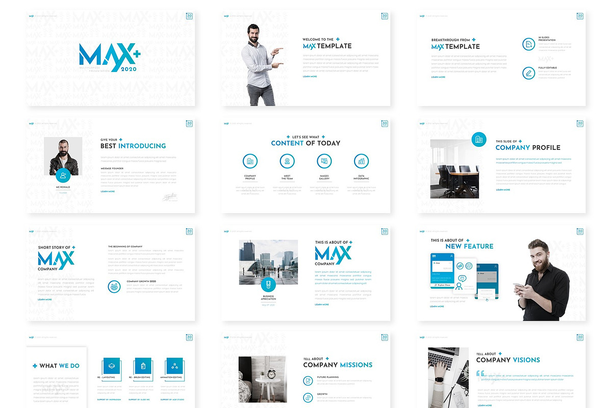 Max - Powerpoint Template, a Presentation Template by inspirasign ...