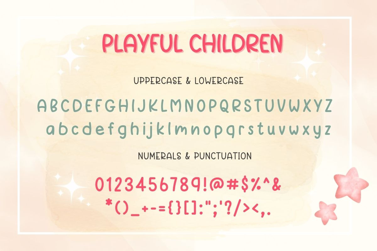 Playful Children | Handwriting Font