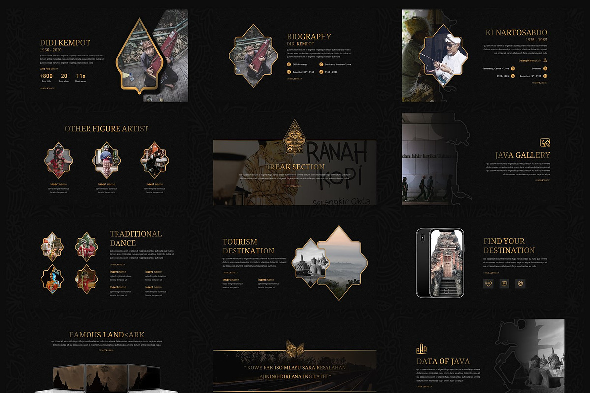 Javanese - Powerpoint Template, a Presentation Template by AQR Studio