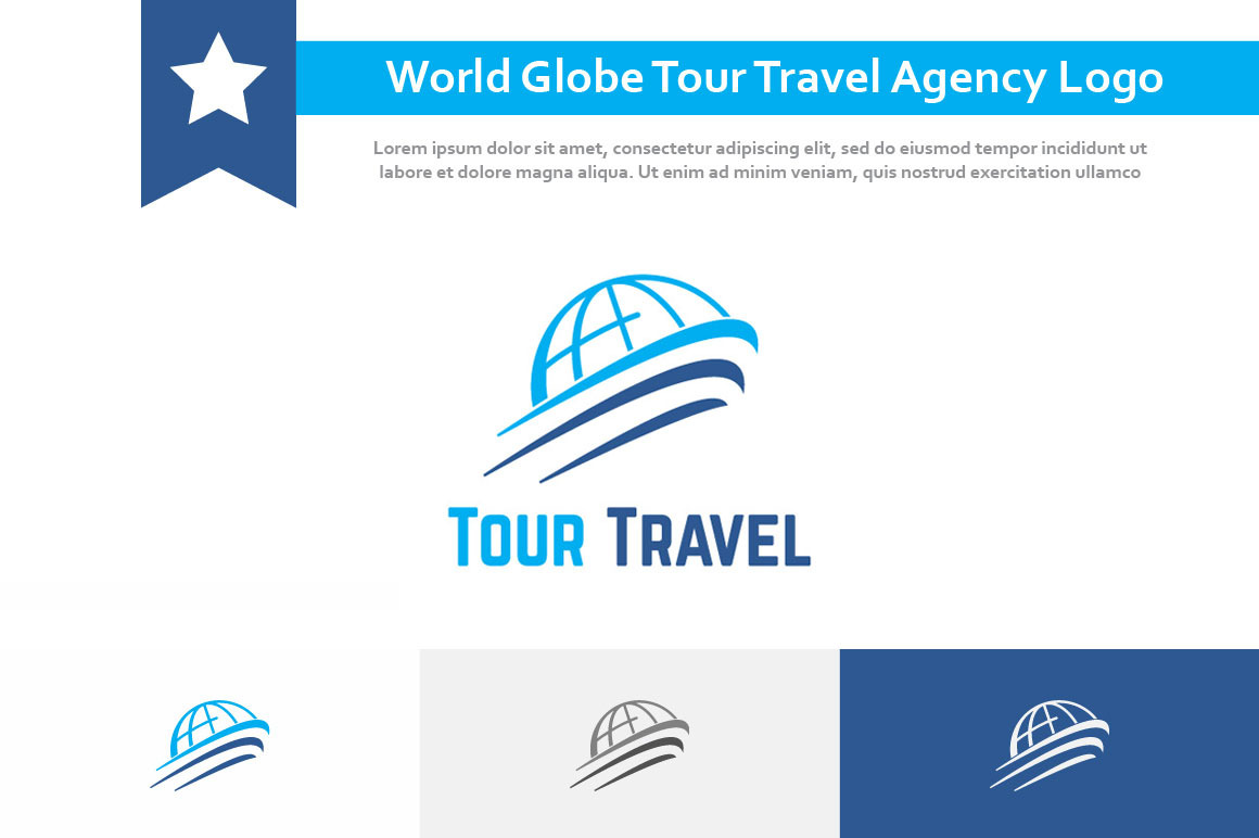 World Globe Tour Travel Holiday Logo, a Branding & Logo Template by ...