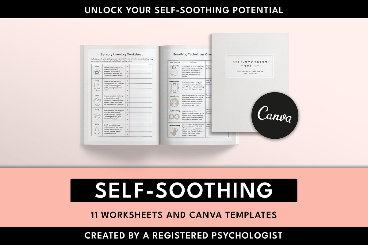 Self-Soothing Toolkit Canva Template | Creative Market
