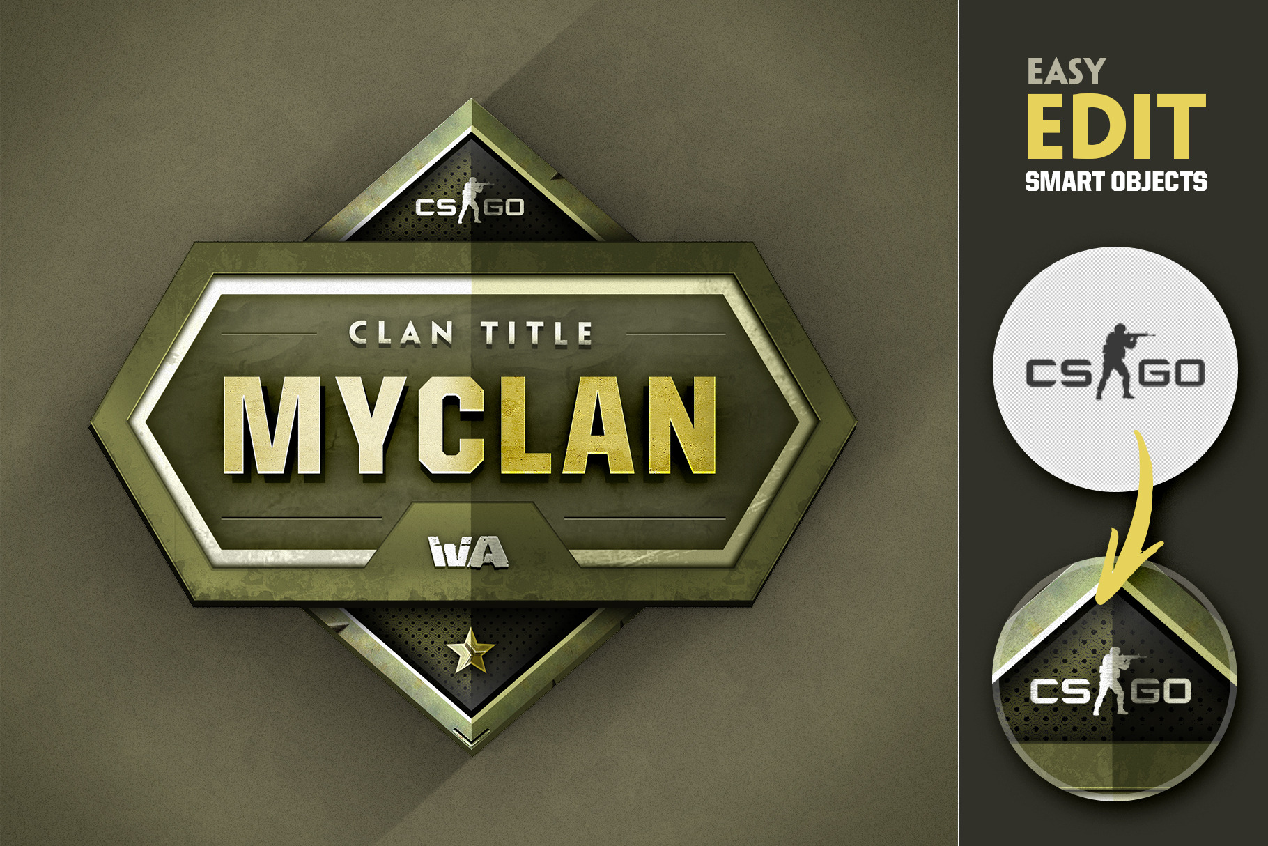 Clan Gaming Logo II, a Branding & Logo Template by Kaos Concept ...