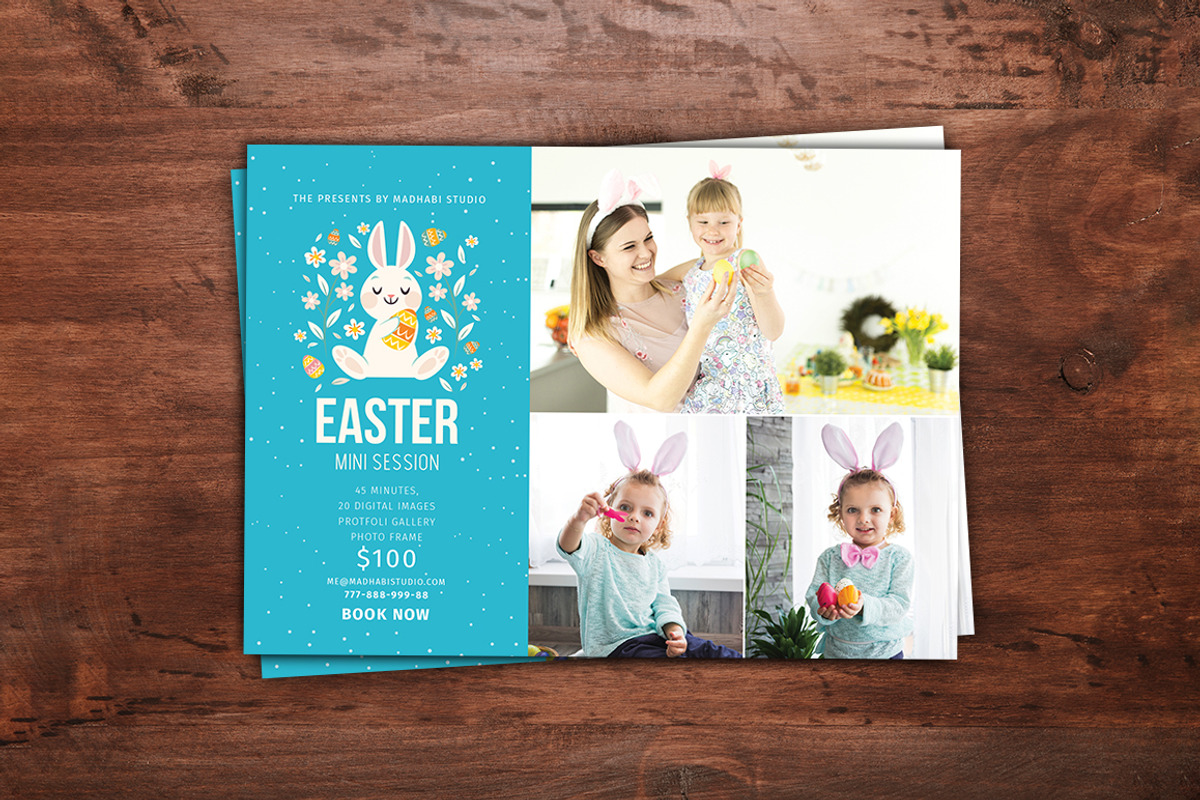 Easter Mini Sessions Template, a Flyer Template by Madhabi Studio ...