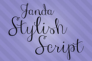 Janda Stylish Script, a Script Font by Kimberly Geswein Fonts