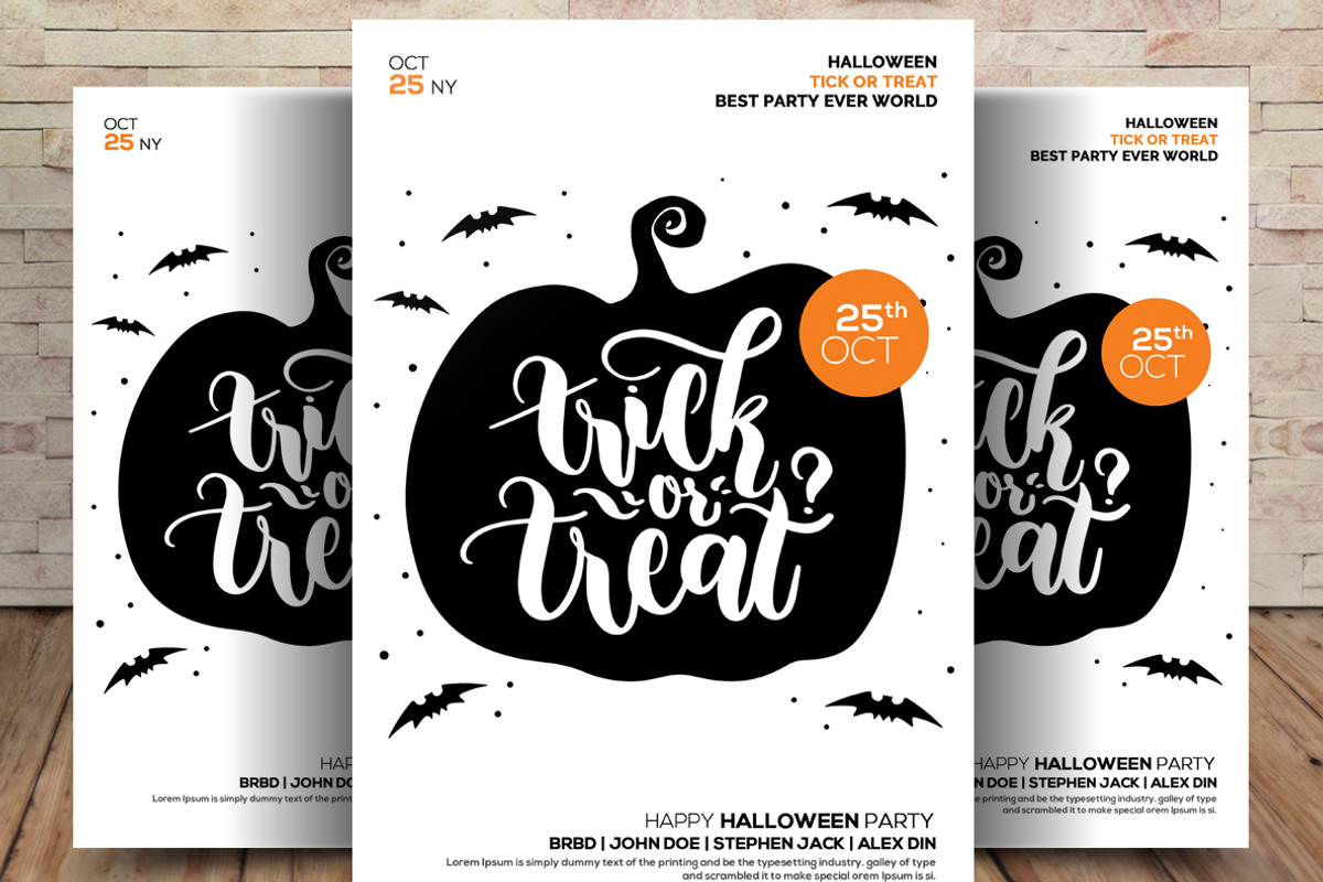 Trick or Treat, a Flyer Template by graphicforest