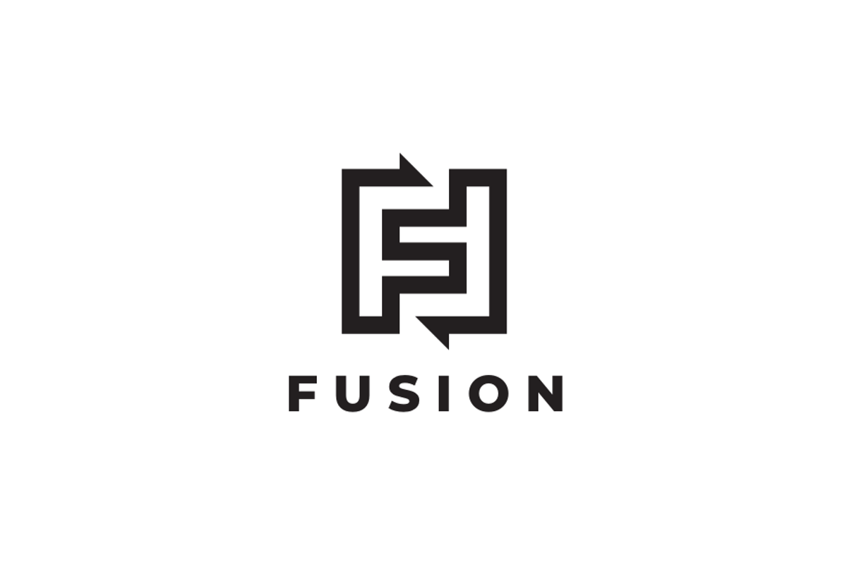 Fusion Letter F logo design, a Branding & Logo Template by johnkent