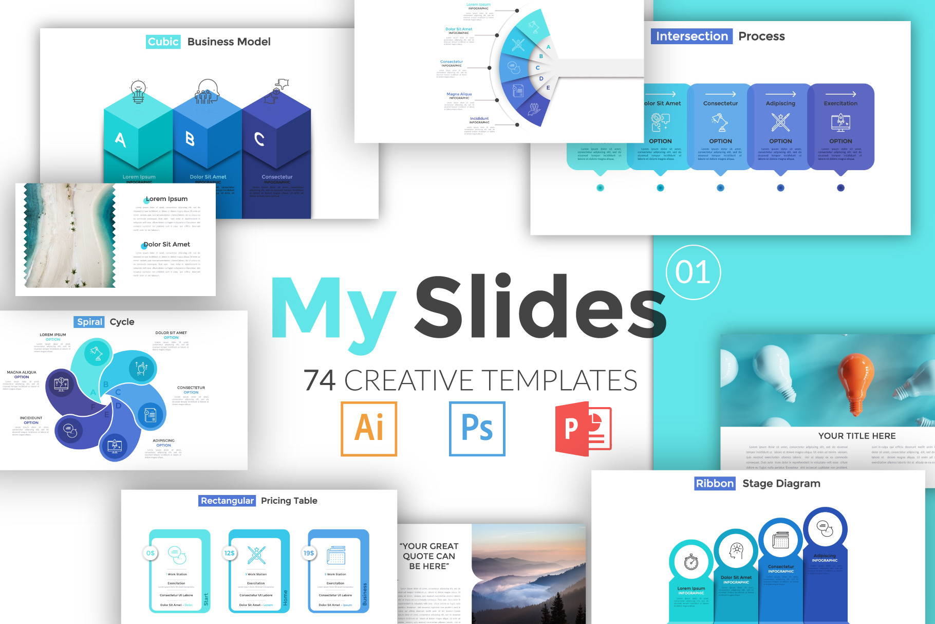 My Slides. Part 1, a Presentation Template by Andrew Kras Design