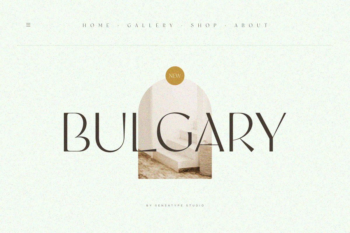 granola - unique modern vintage font