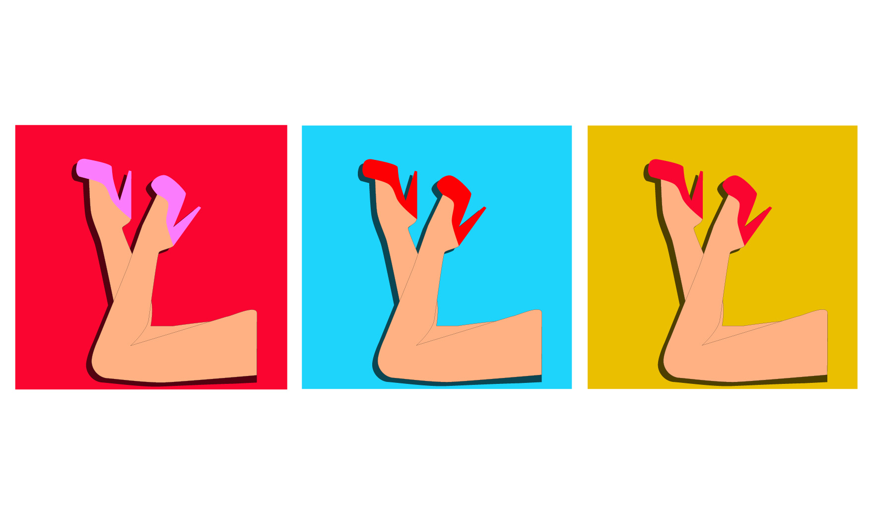 Sexy legs pop art background, a Graphic by TeaGraphicDesign