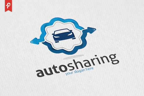 Auto Sharing Logo, a Branding & Logo Template by ft.studio