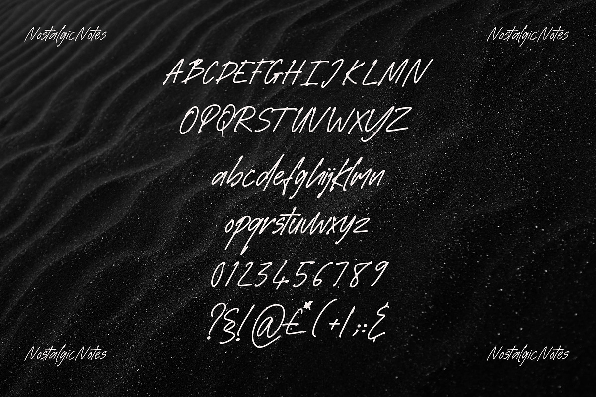 Nostalgic Notes A Handwritten Font